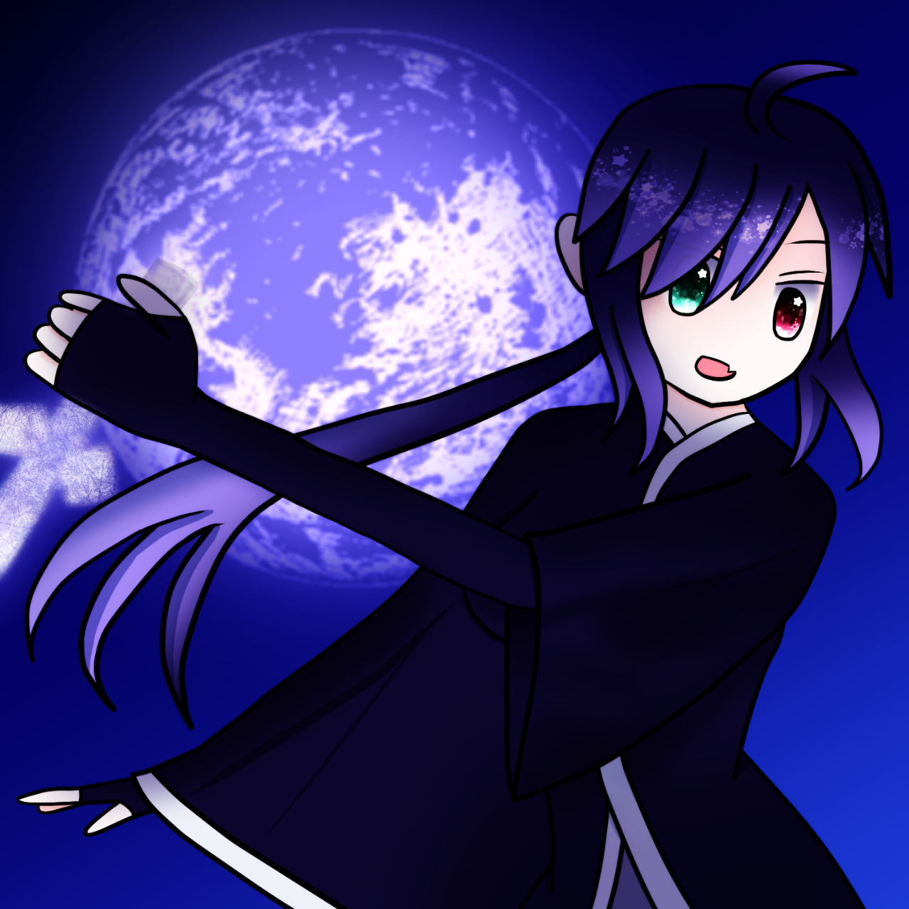 水月深海: "「こんなんで、オレを殺れると思うなよ。」 #イラスト #オリジナル #創作 #一次創作 #放浪の…" - Pawoo - 創作 ...