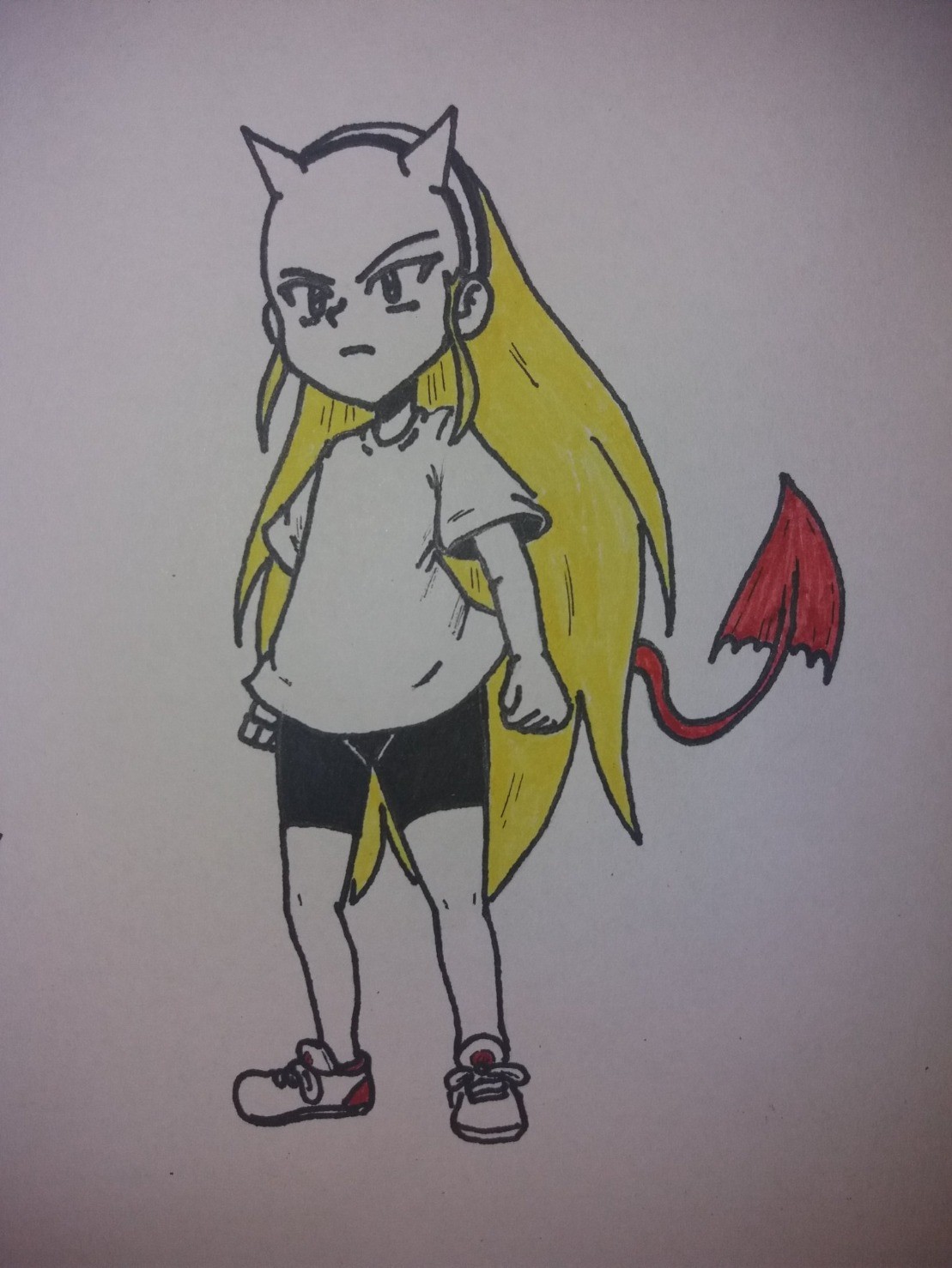 Cress: "Work drawing of some of my demons in white T shi…" - Pawoo - 創作 ...