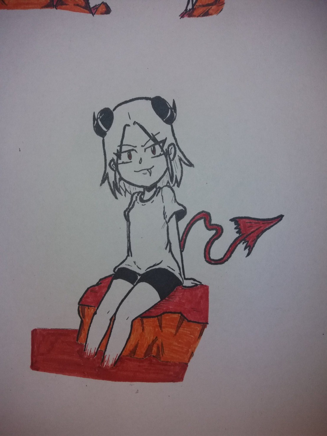 Cress: "Work drawing of some of my demons in white T shi…" - Pawoo - 創作 ...