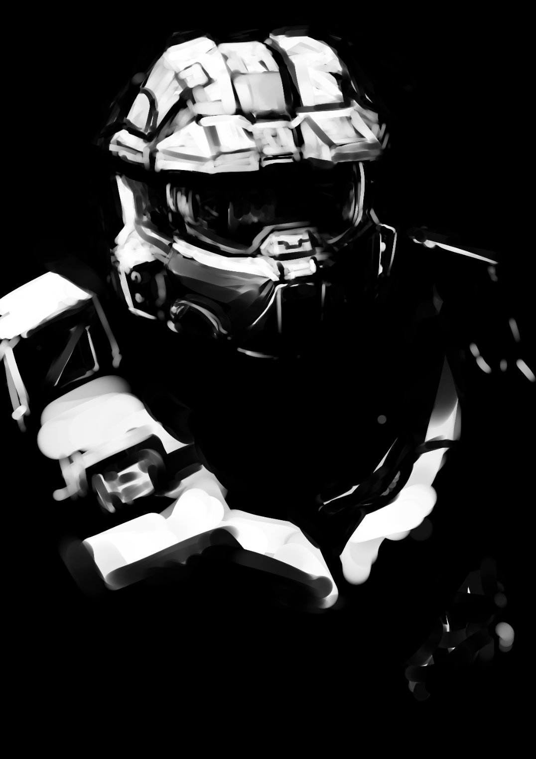 沙茶: "I like drawing black and white alot" - Pawoo - 創作活動や自由なコミュニケーションを楽しめる場