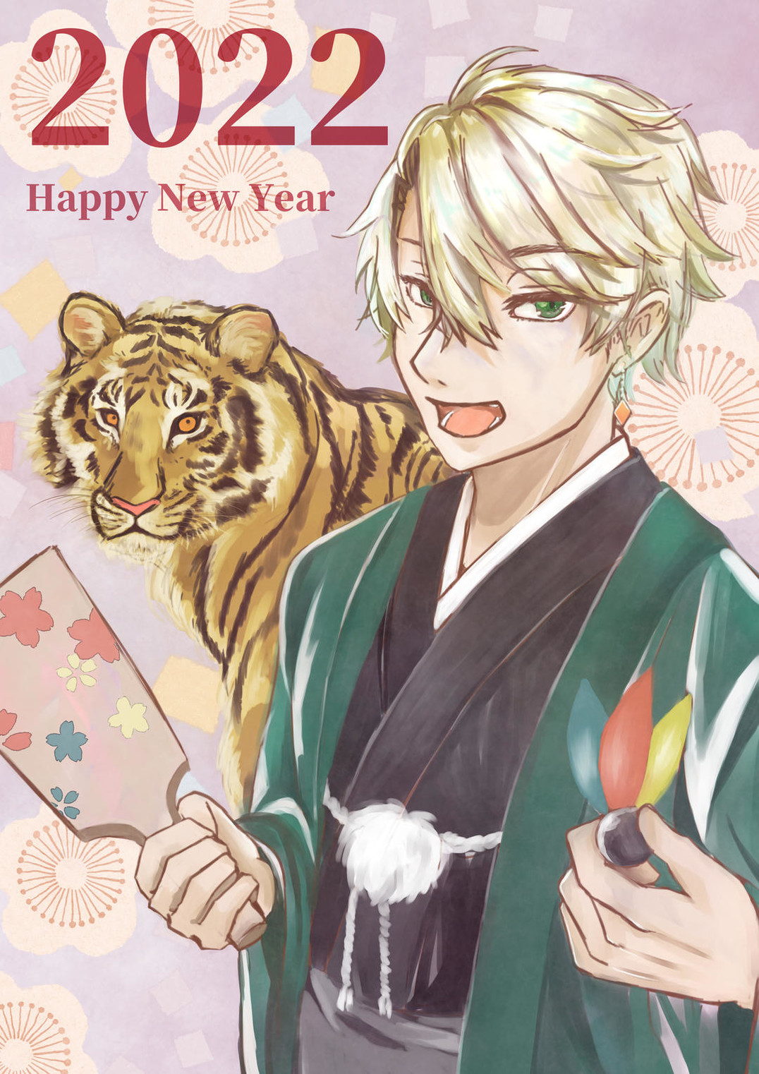 ろく: "2022年今年もよろしくお願いいたします！ #新年 #2022年賀状 #明けましておめでとう御座…" - Pawoo - 創作活動や ...