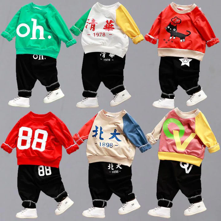 Aros4All: "2021 Kids Sweater Suit Cartoon Clothes Children C…" - Pawoo ...