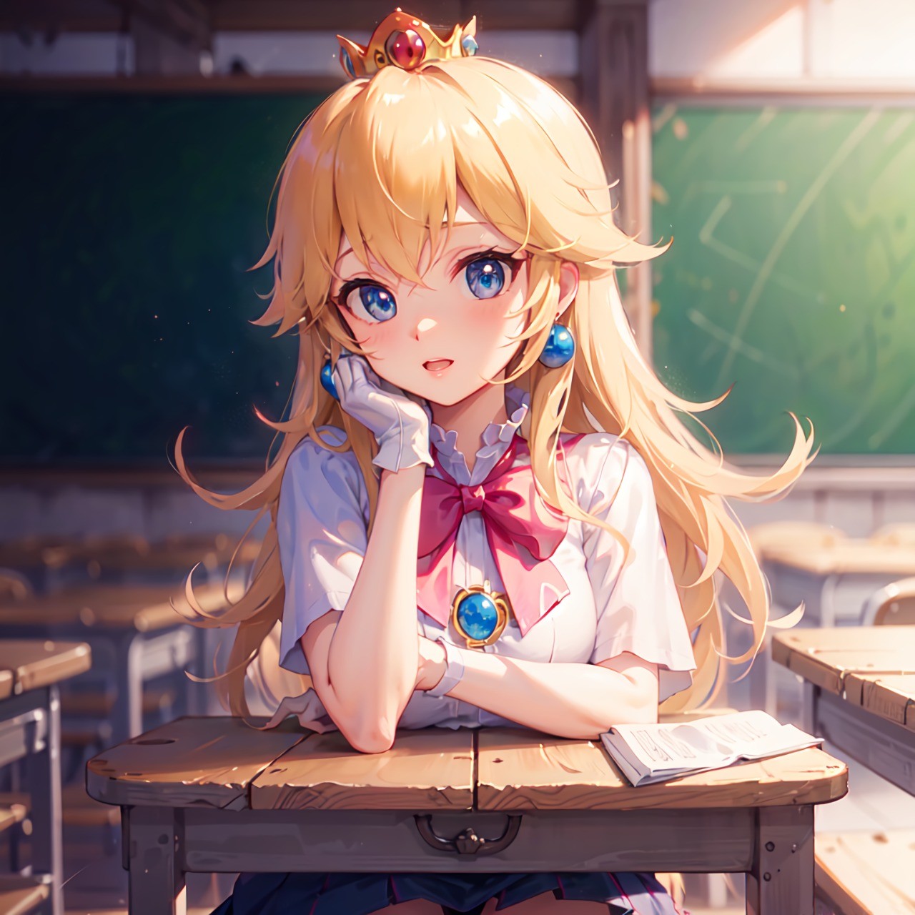 idolanime: "princess peach school girl #stablediffusion #stab…" - Pawoo ...