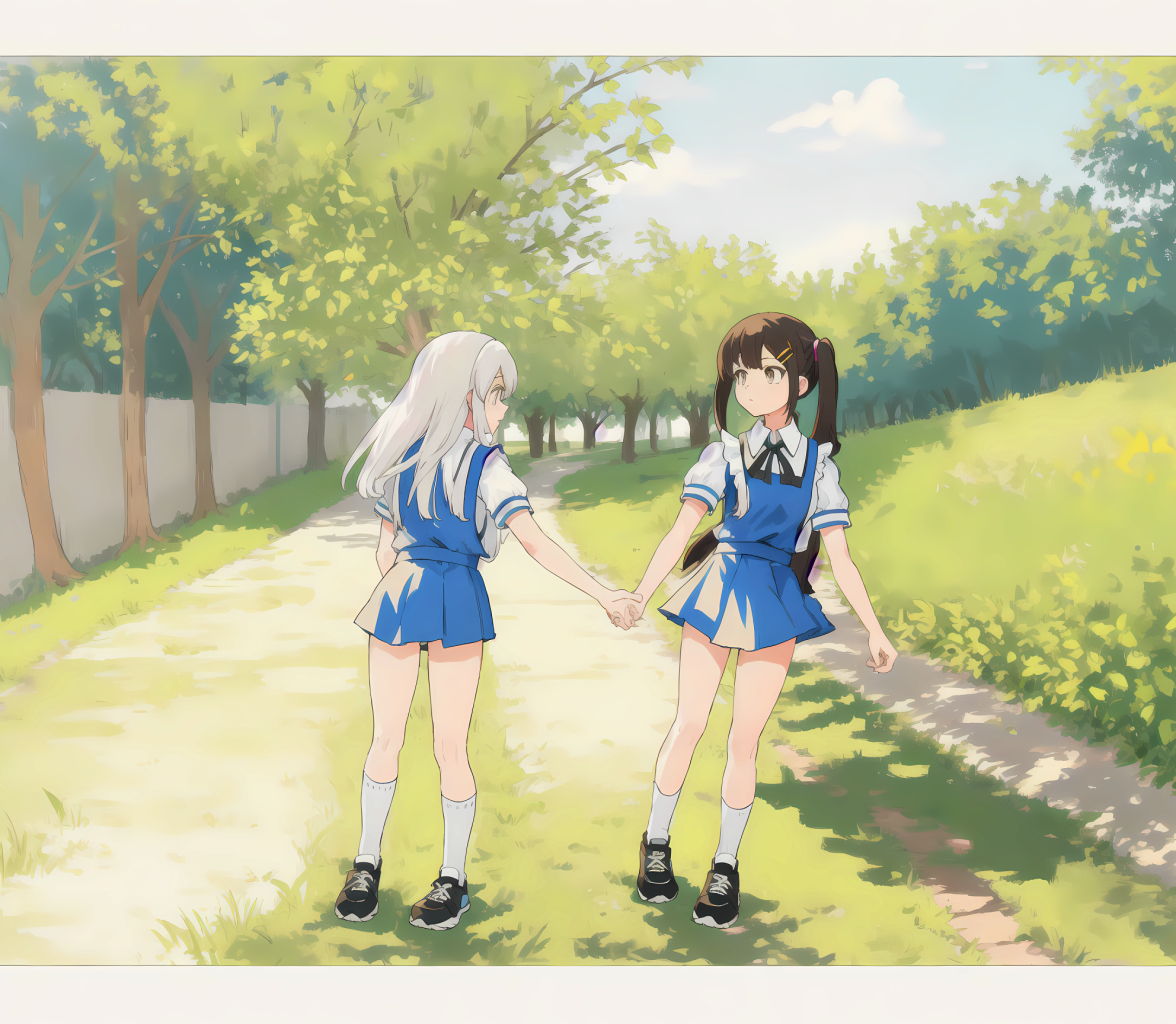 taguma: "#stablediffusion img2img 線画彩色 自然,茂,草,室外,植物,スニーカー,…" - Pawoo ...