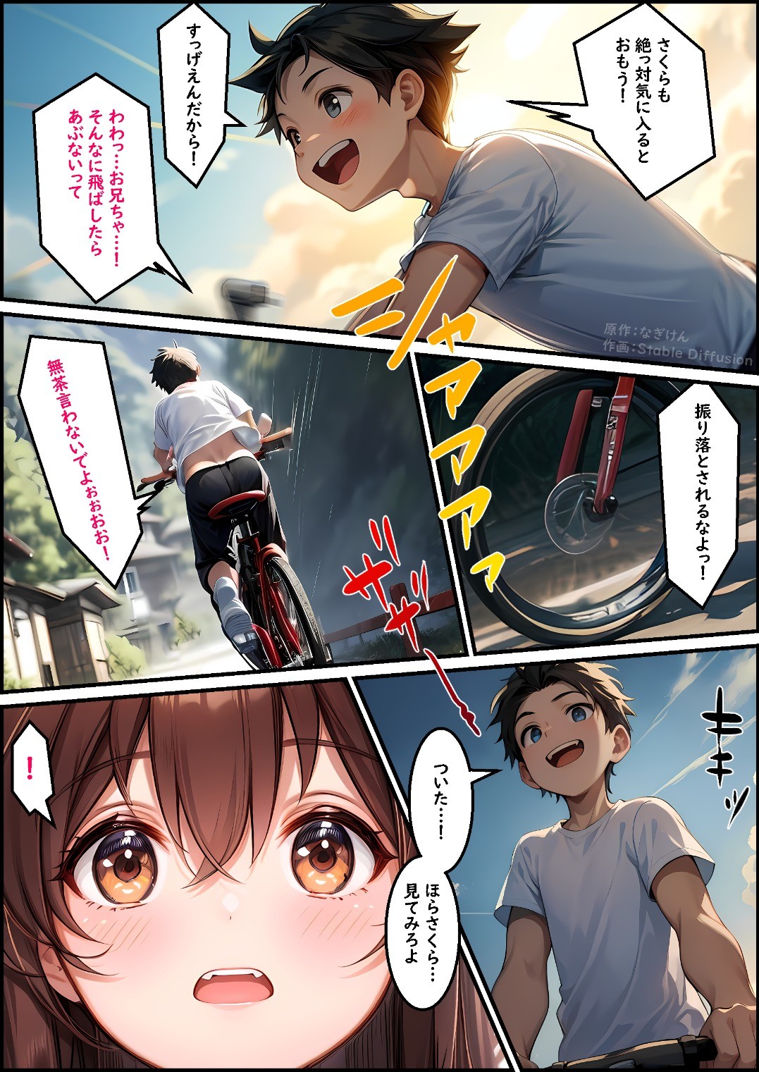 なぎけん＠電脳ロマンス: "AI絵で漫画作ったので見て 作画のみAI ネームと編集は人力 #ai #AIイラスト #aiart ...