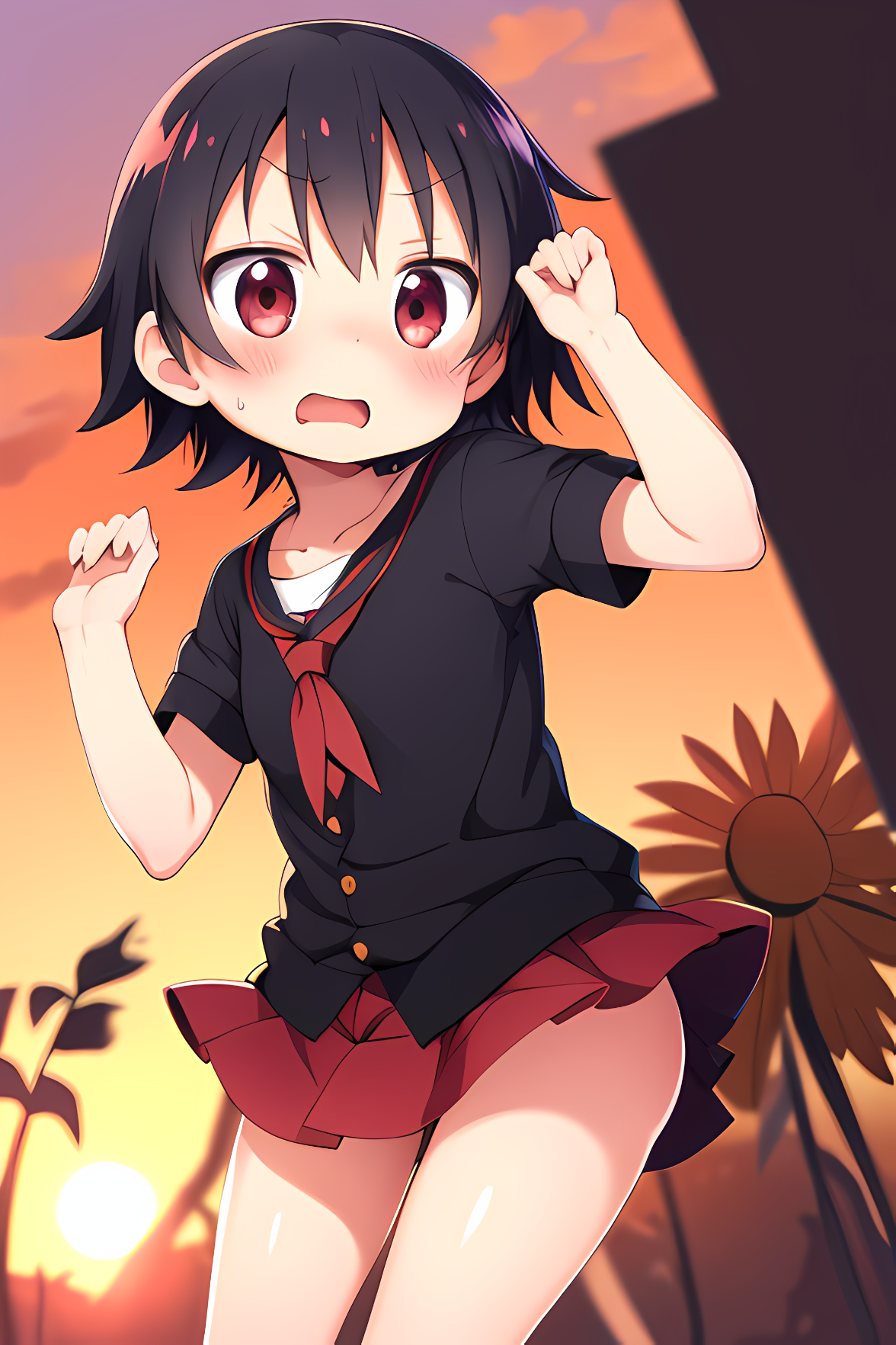 尾咲内 幼＠ヨウジョガーデン（AIイラスト垢）: "何かに驚く黒髪ショートちゃん#ai #AIイラスト #AIArt" - Pawoo - 創作活動や自由なコミュニケーションを楽しめる場