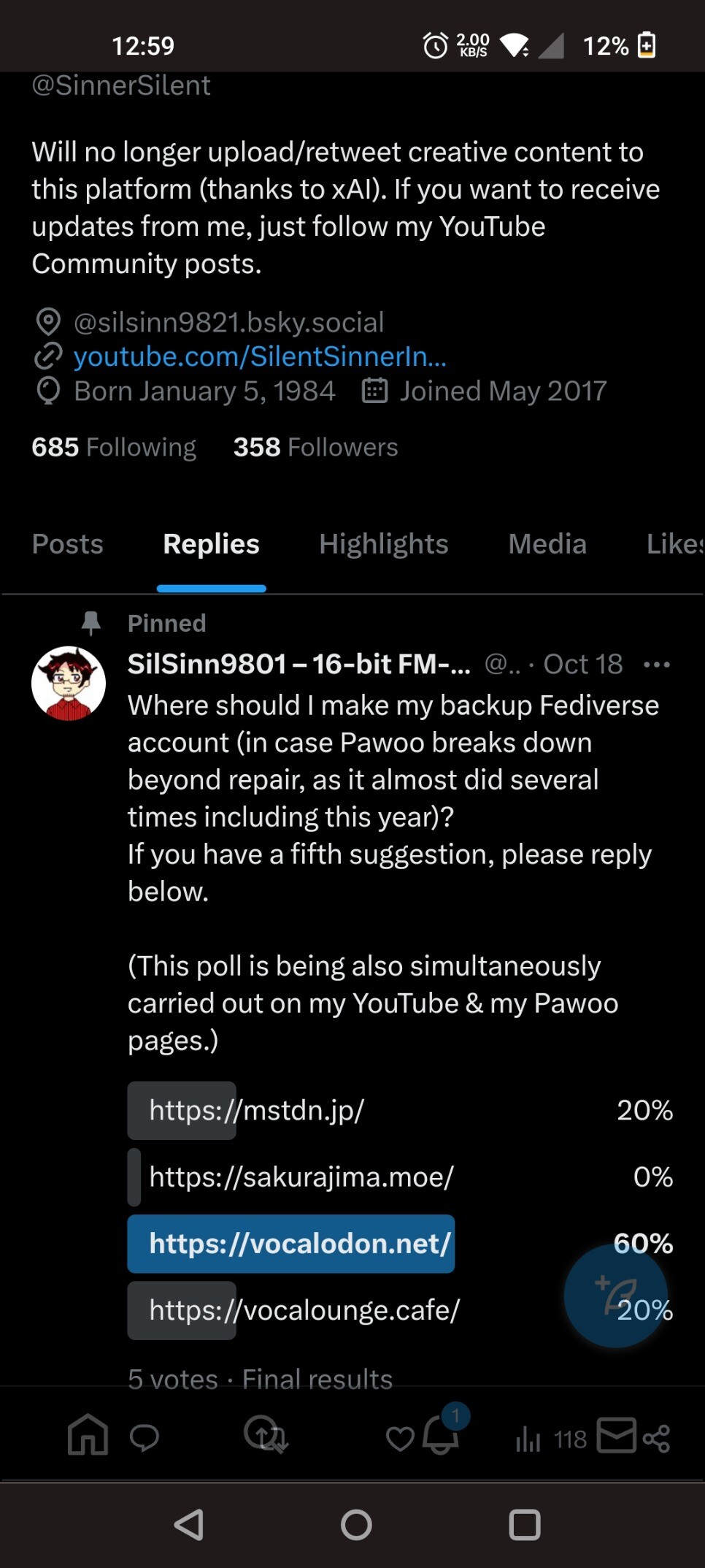 SilSinn9821＠:pawoo:: "魔界すき（makai.chaotic.ninja）と私のFediサブアカウント @silsinn9 ...