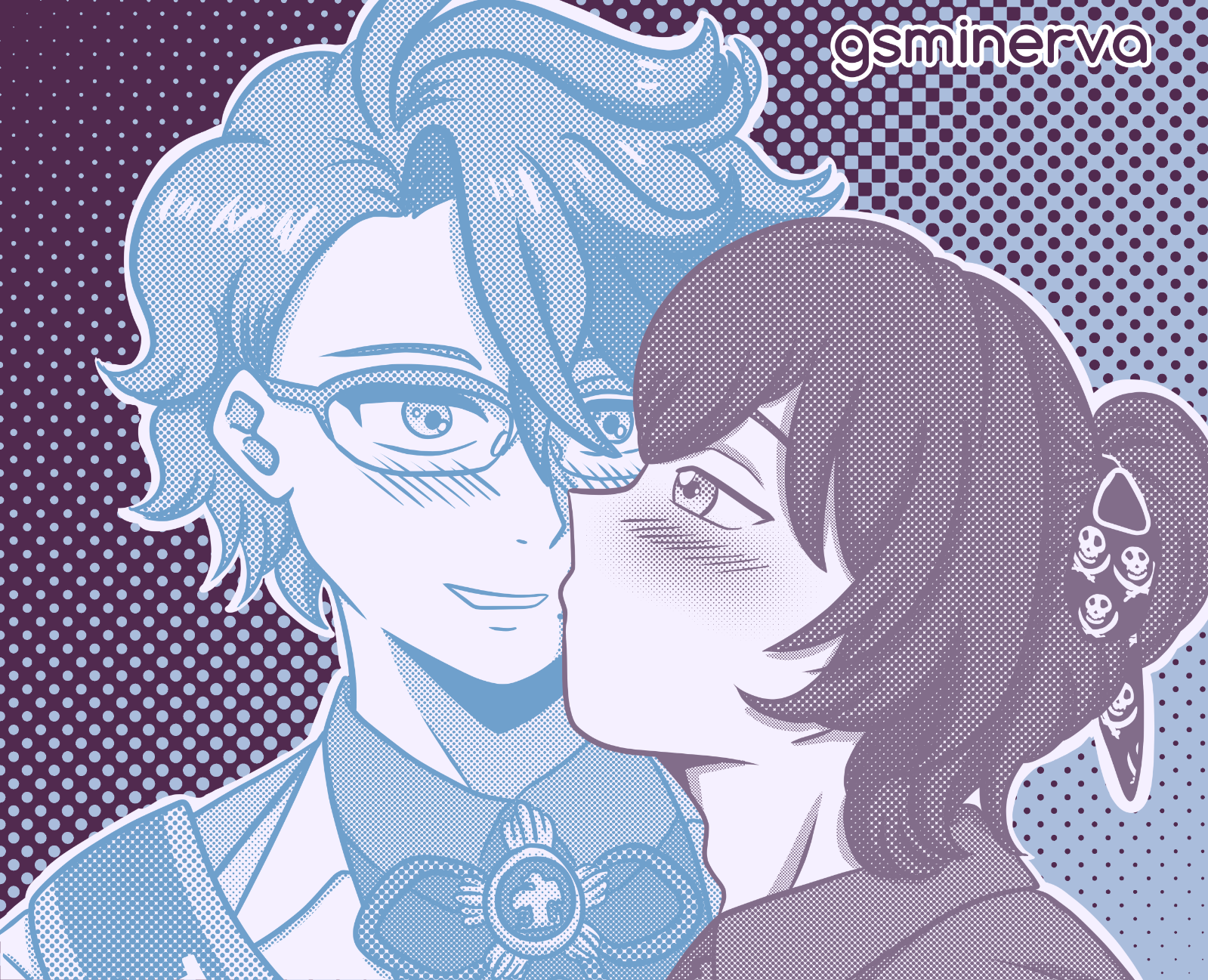 Ground Spirit Minerva: "Commission for Madfly-Gadfly on Deviantart #腐向け ...