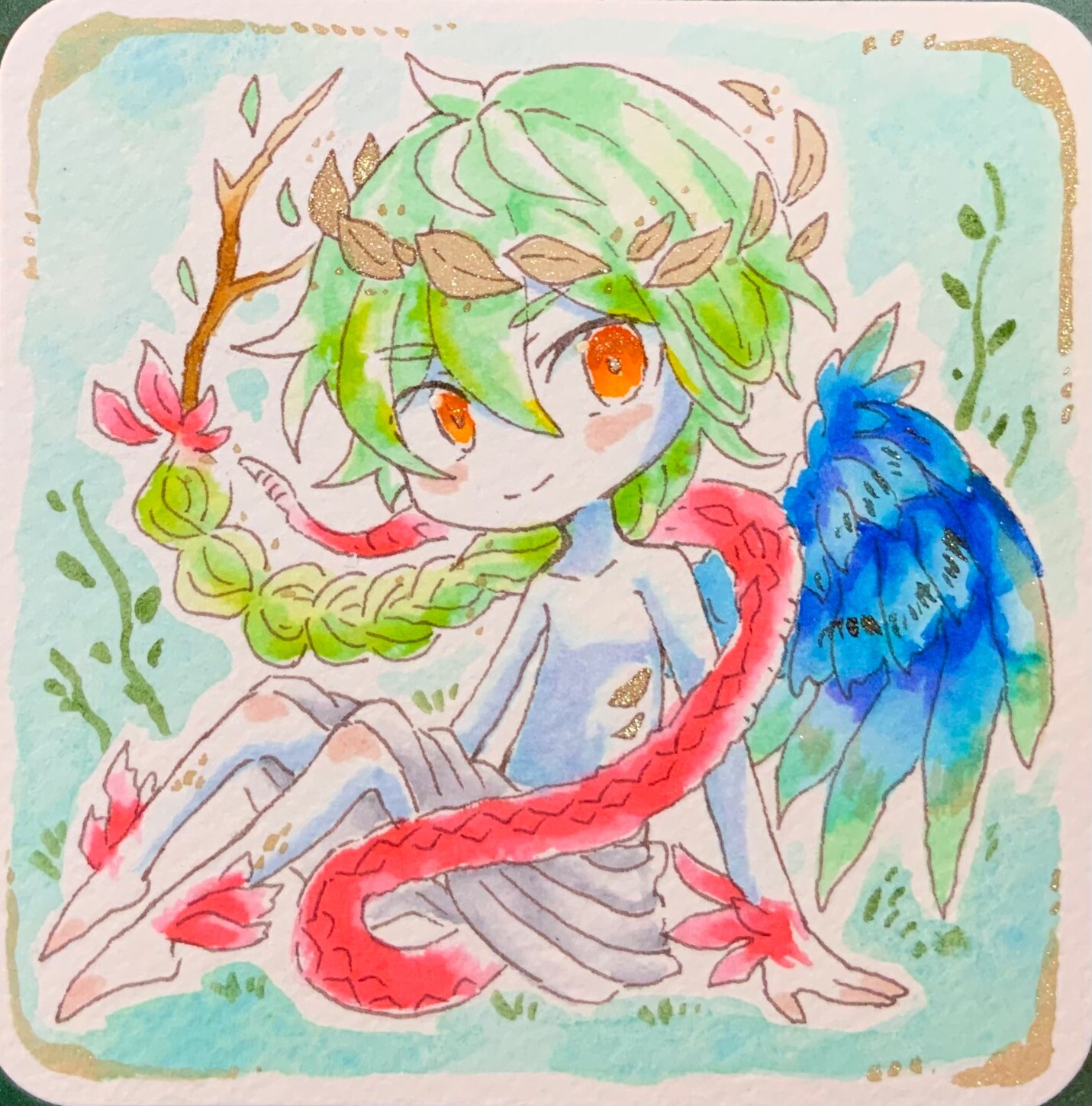 じょう: "てのひらペーパーに描いてみました！ #オリジナル" - Pawoo - 創作活動や自由なコミュニケーションを楽しめる場