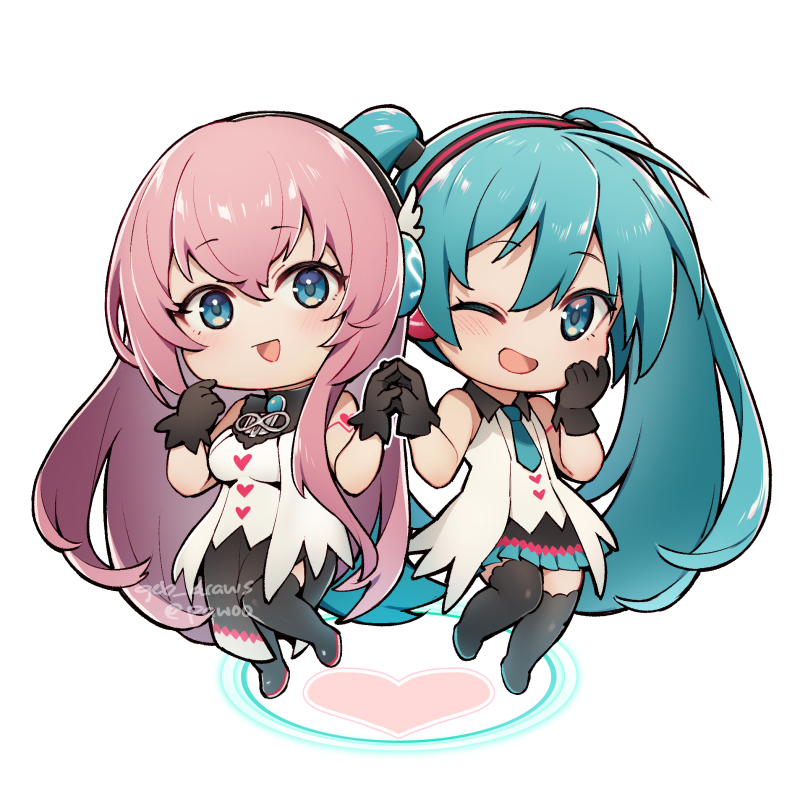 ゲB🎨🔞@😴: "『えれくとりっく・えんじぇぅ』のネギトロ #イラスト #vocaloid #初音ミク #巡音ルカ…" - Pawoo ...