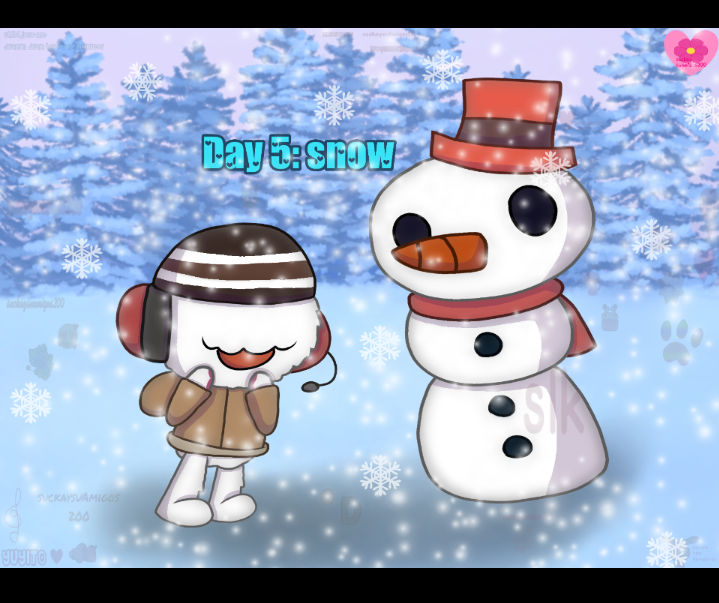 suckaysuAmigos2: "ChibijulyDay5: snow ☆ ☆ ☆ 💗🧸tags💗🧸 #chibi #31minu ...