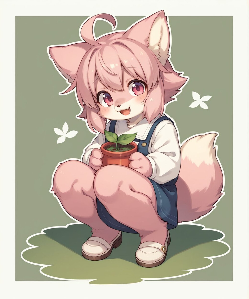 NatuHimawari: "Kitten fox 20240424 | Mofulyen #pixiv https://www ...