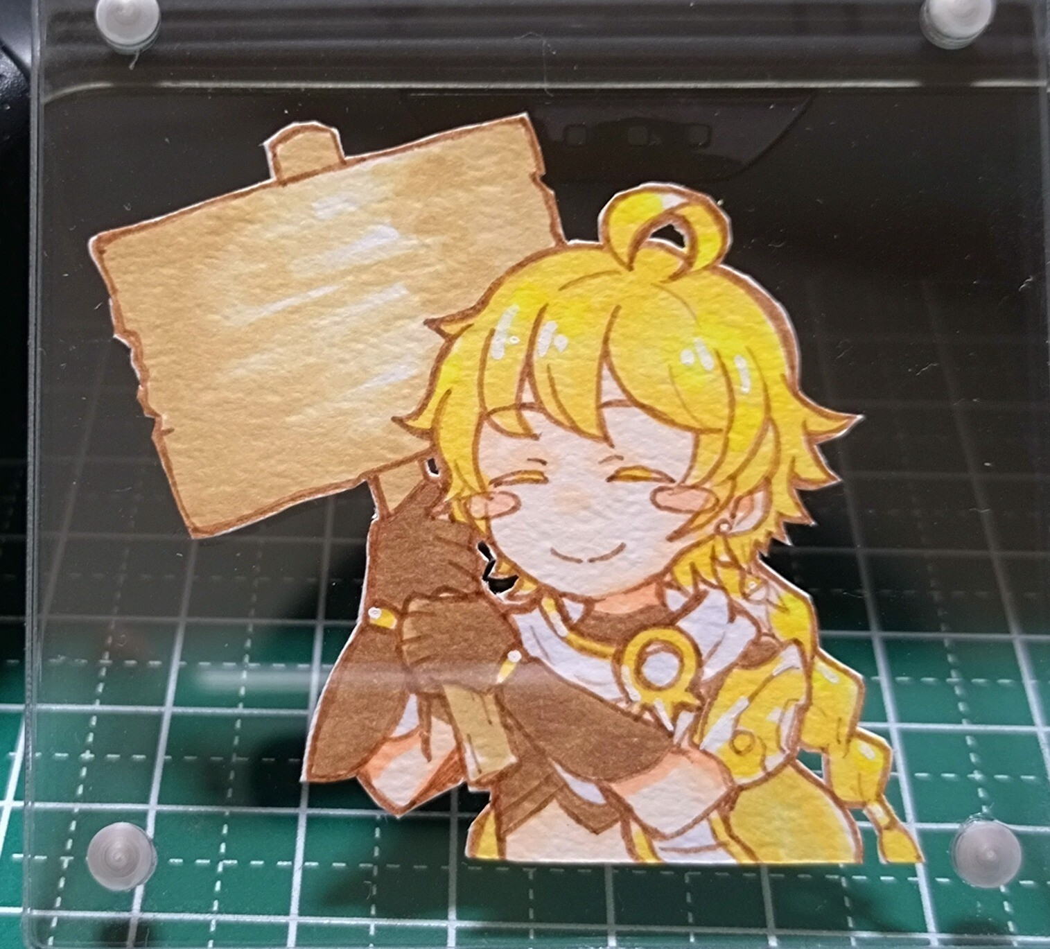 枝々: "これは即席アクスタ作りをした際に描いたげんしんの初期メン騎士団と旅人" - Pawoo - 創作活動や自由なコミュニケーションを楽しめる場