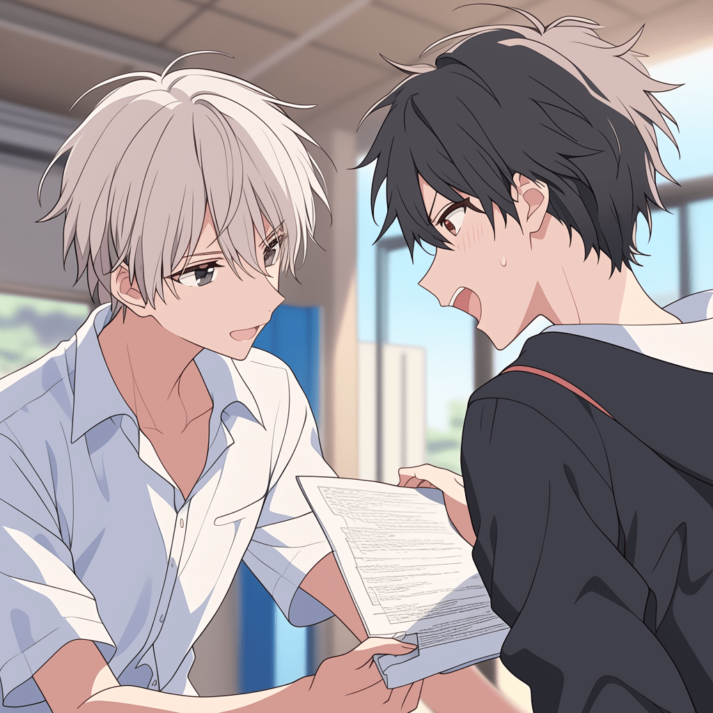 nijidraw: "Two boys with their backs to each other; on the l…" - Pawoo - 創作活動や自由なコミュニケーションを楽しめる場