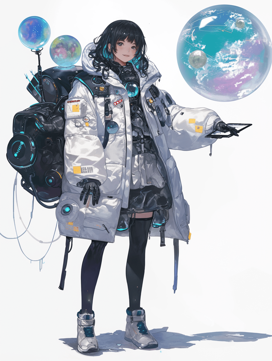 nijidraw: "Game character scientist planetary exploration …" - Pawoo ...