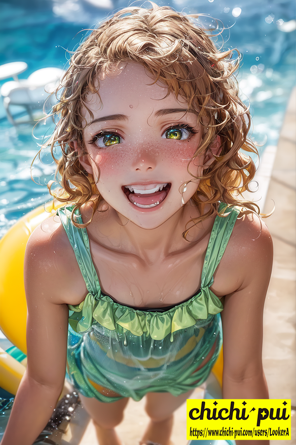 LookerA: "プールで [11 images] | LookerA on chichi-pui #girl #p…" - Pawoo - 創作活動や自由なコミュニケーションを楽しめる場