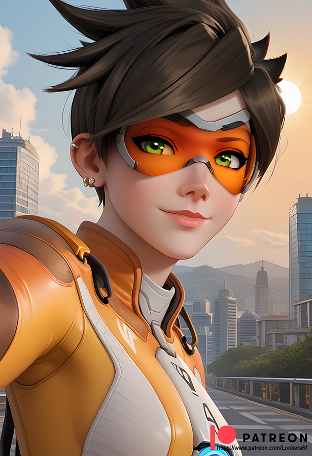 LookerA: "Tracer [Overwatch] for all | LookerA on Patreon #…" - Pawoo ...