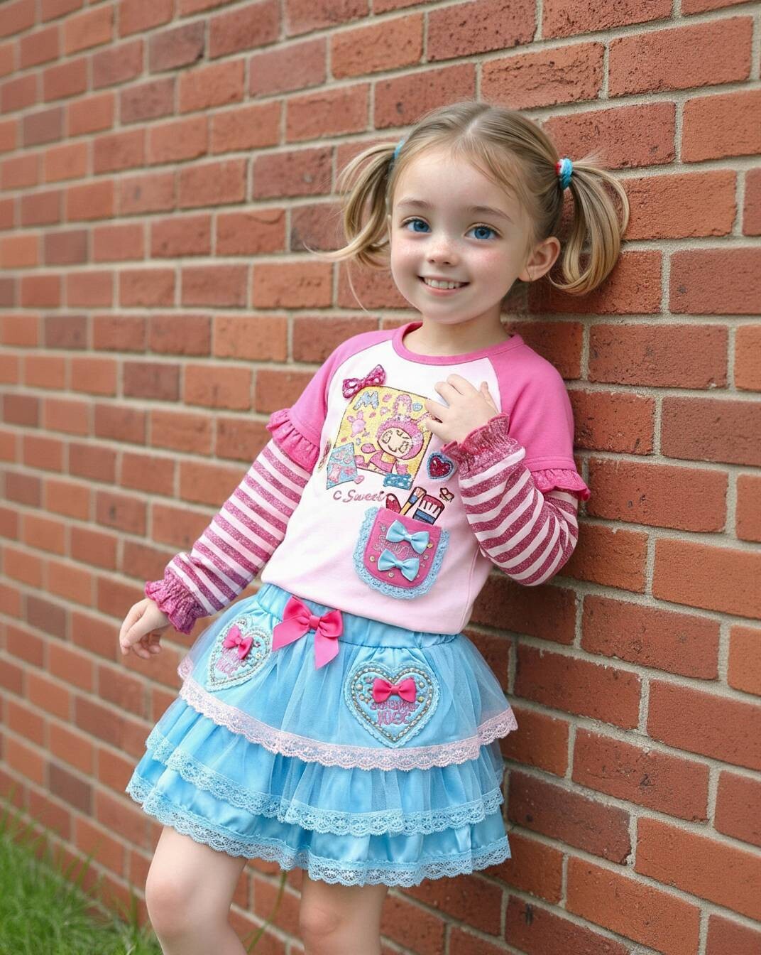 ロリ #Loli アトリエ レーズンバター: ". しましまロンTとリボン付きスカートのコーデ Striped long-sleeve T ...